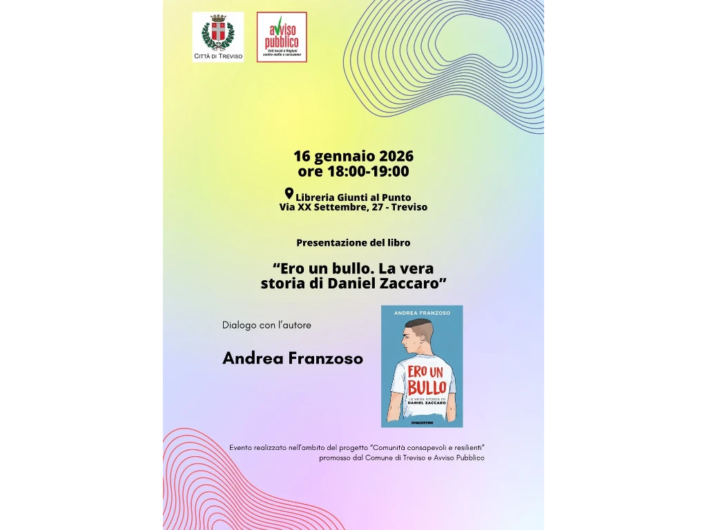 Comune di Treviso - A Treviso la presentazione del libro “Ero un bullo ...